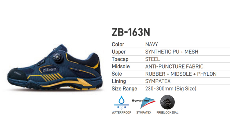 Giày bảo hộ Ziben ZB 163N - Giày Bảo Hộ Ziben